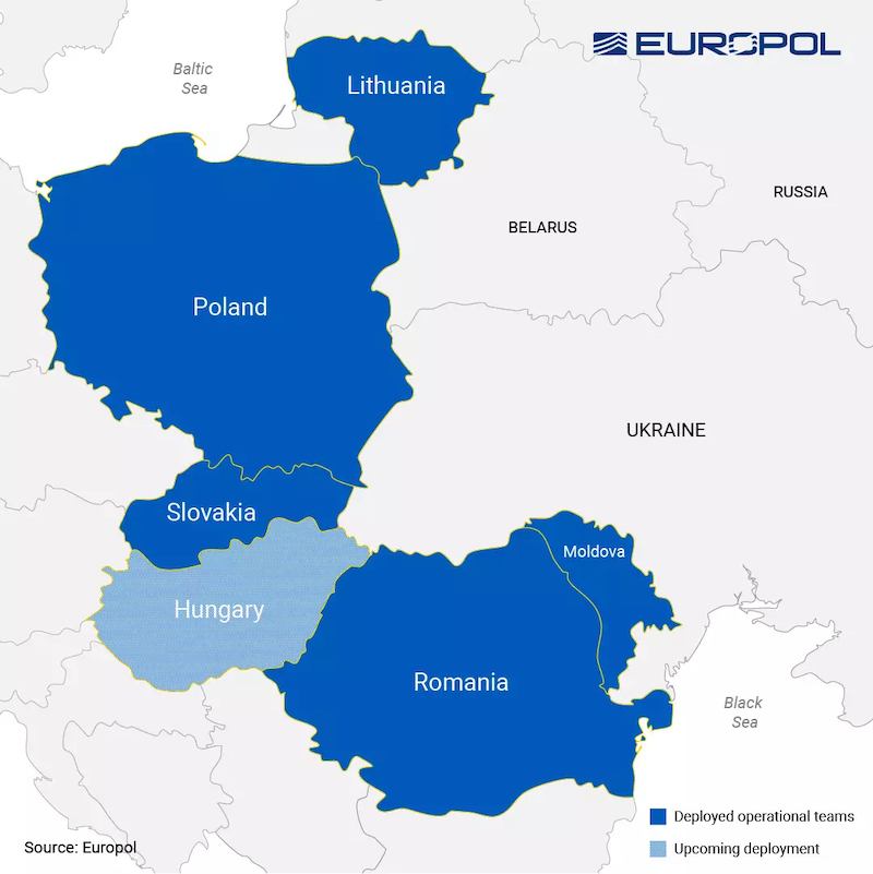 War in Ukraine: Europol deploys operational teams to all frontline ...